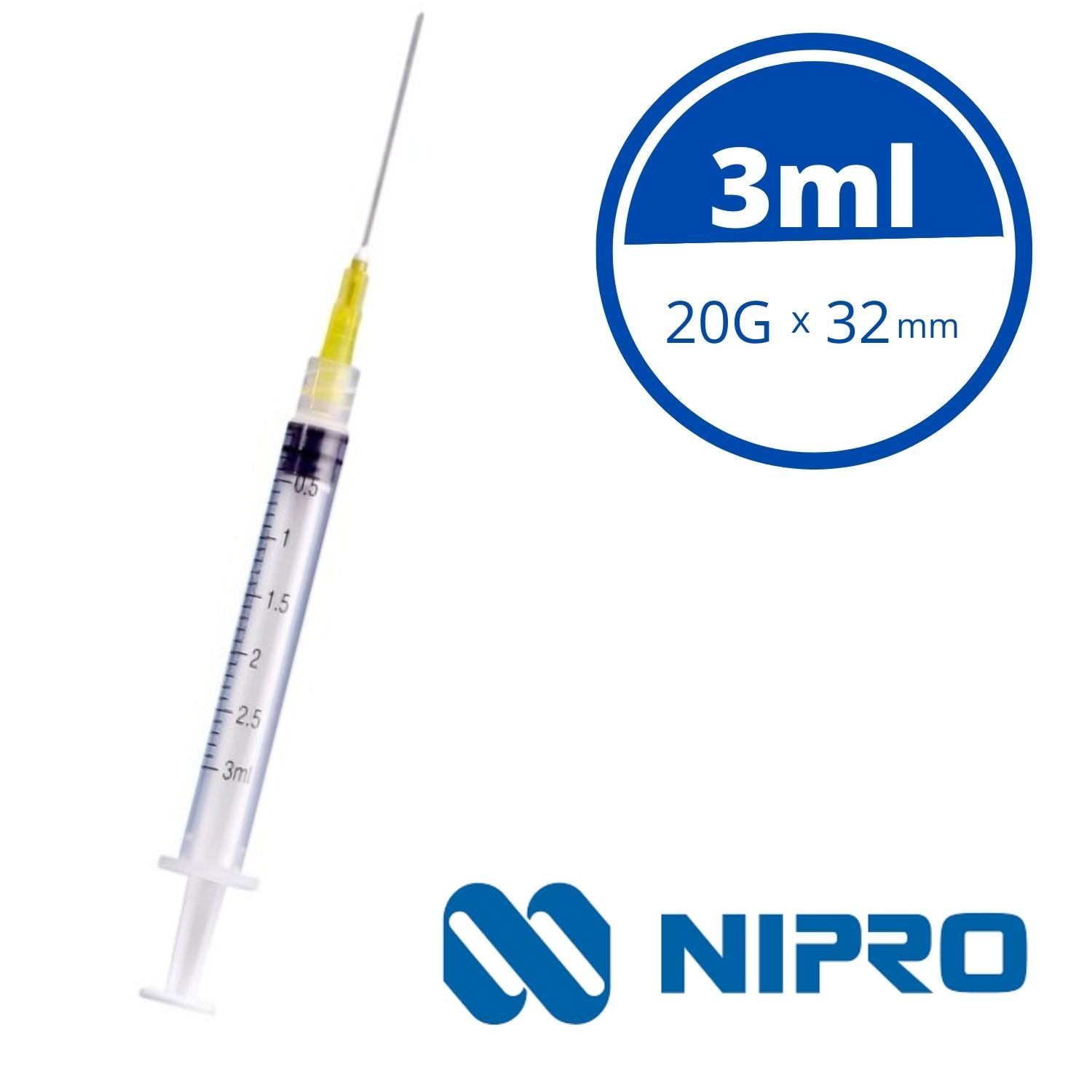 JGA DESCH NIPRO 3ML 20GX32MM – CLUB Farmaleal
