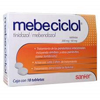 MEBECICLOL 60/300MG 18 TAB – CLUB Farmaleal