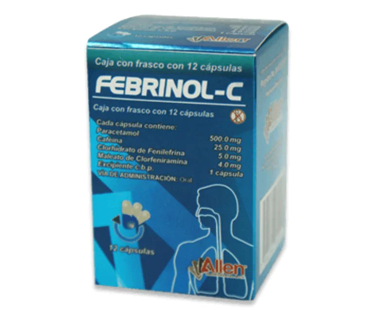 FEBRINOL-C CAP. 500 MG. CAJA C/FCO. C/12 – CLUB Farmaleal
