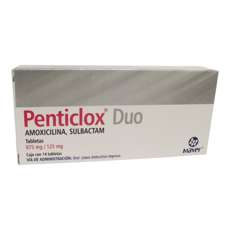 PENTICLOX DUO TAB. 875/125 MG. CAJA C/14 (12 HRS.) – CLUB Farmaleal