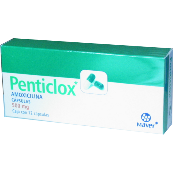 AMOXICILINA 500MG (PENTICLOX) 12CAPS – CLUB Farmaleal