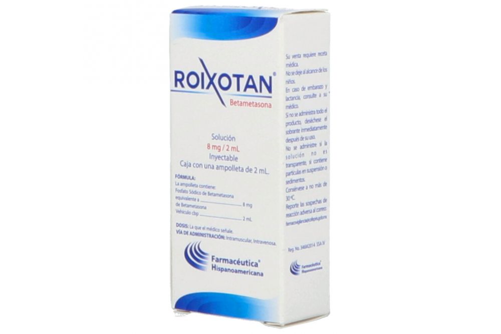 ROIXOTAN (BETAMETASONA 8MG/2ML)2ml SOL – CLUB Farmaleal