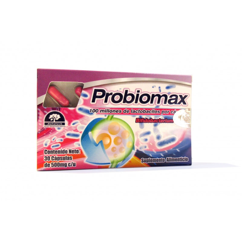 PROBIOMAX 30 CAPS 2.5/10/10/500 MG – CLUB Farmaleal